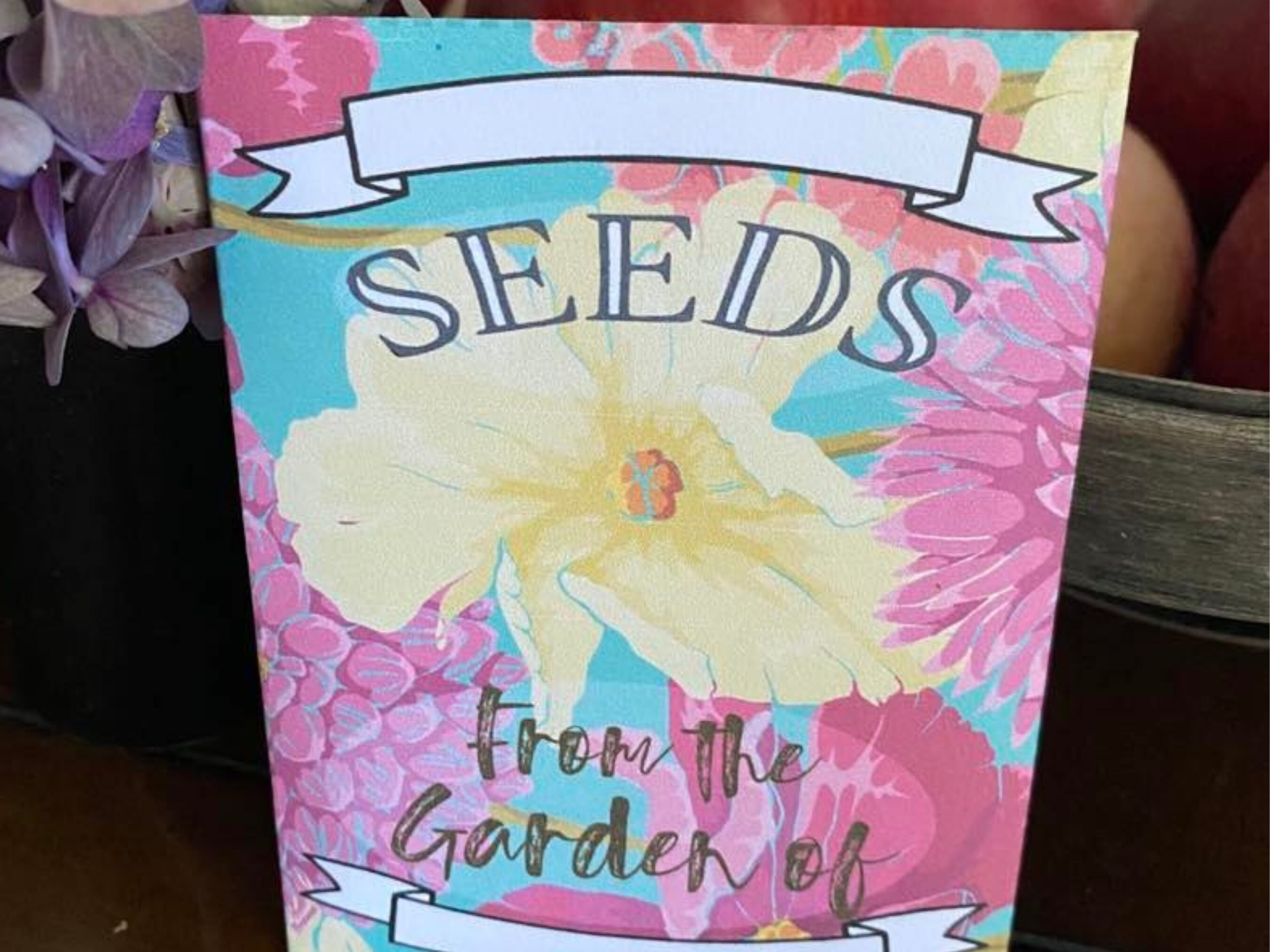 SEED PACKET Template . Printable . Seed Saver Vintage Flowers Instant ...