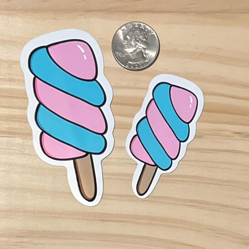 Sweet Treats Twisty Popsicle || Water Resistant Glossy Sticker for ...