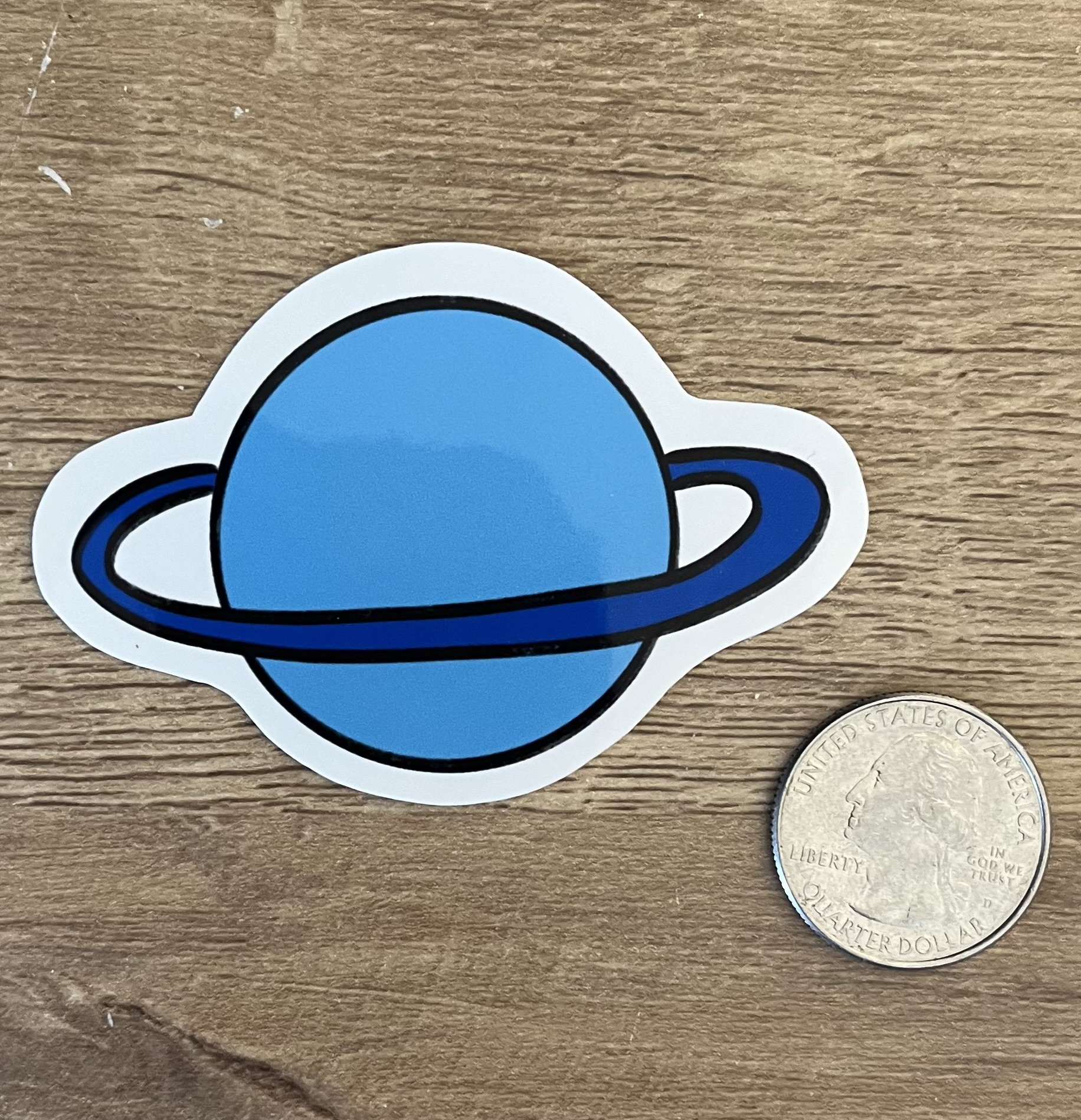 Cosmic Scramble Uranus Sticker || Water Resistant Sticker || Glossy ...