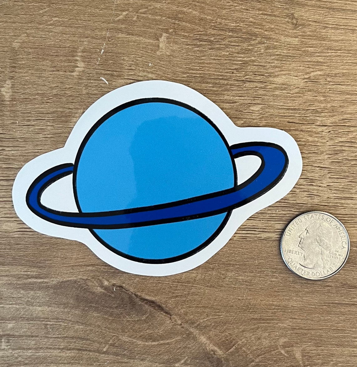 Cosmic Scramble Uranus Sticker || Water Resistant Sticker || Glossy ...