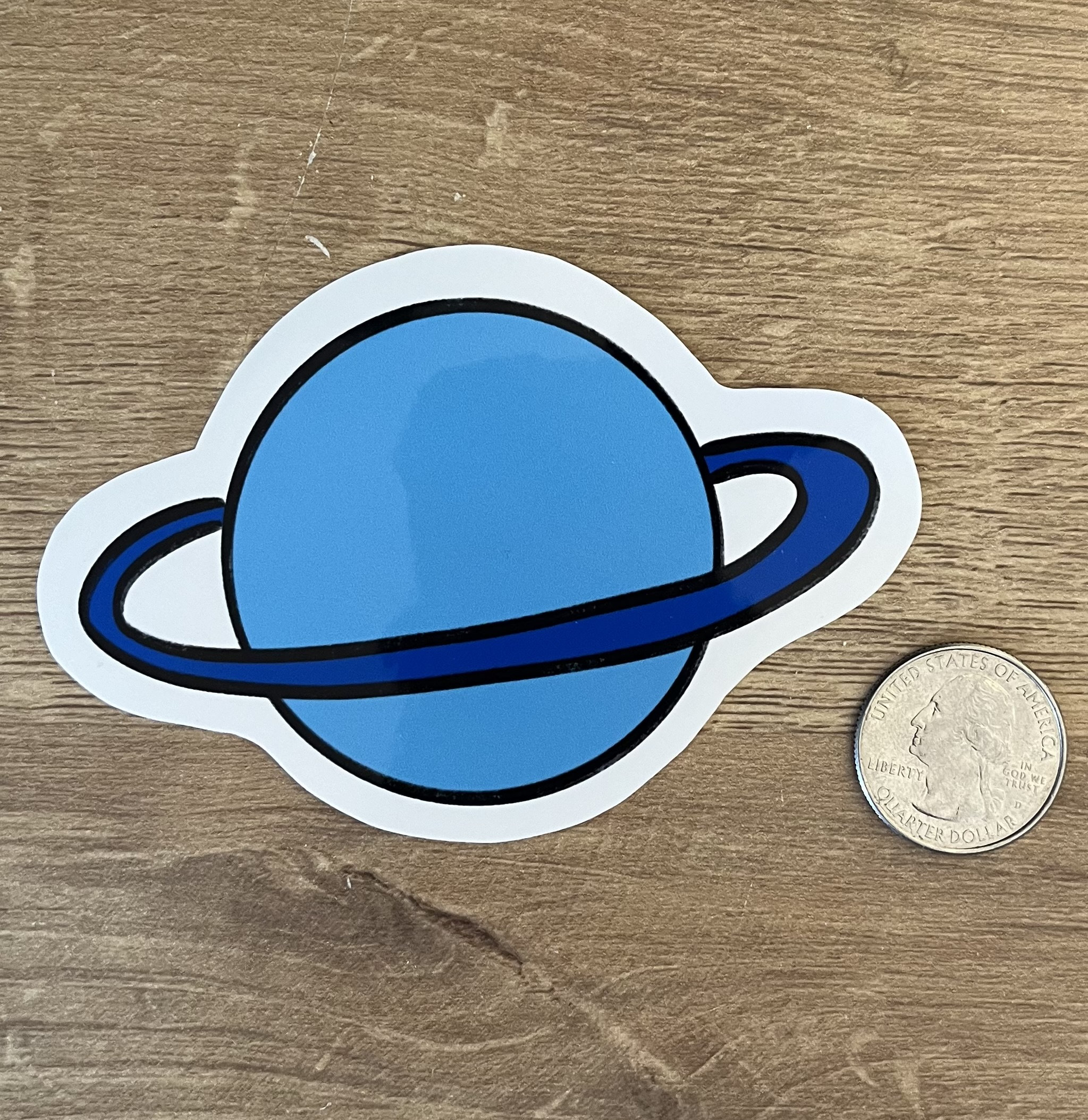Cosmic Scramble Uranus Sticker || Water Resistant Sticker || Glossy ...