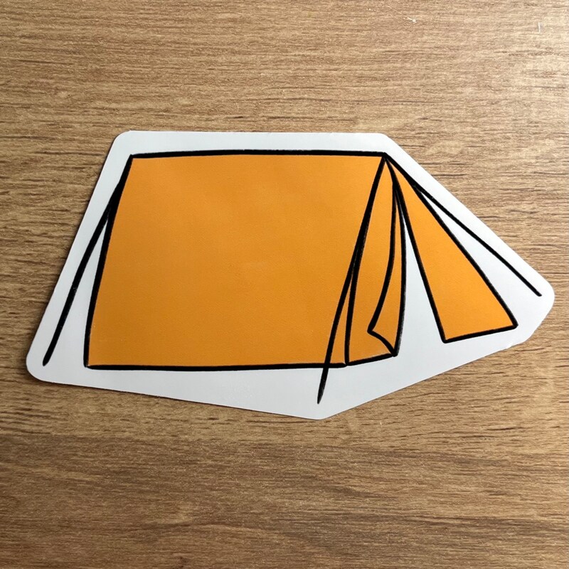 Tent Sticker - Etsy