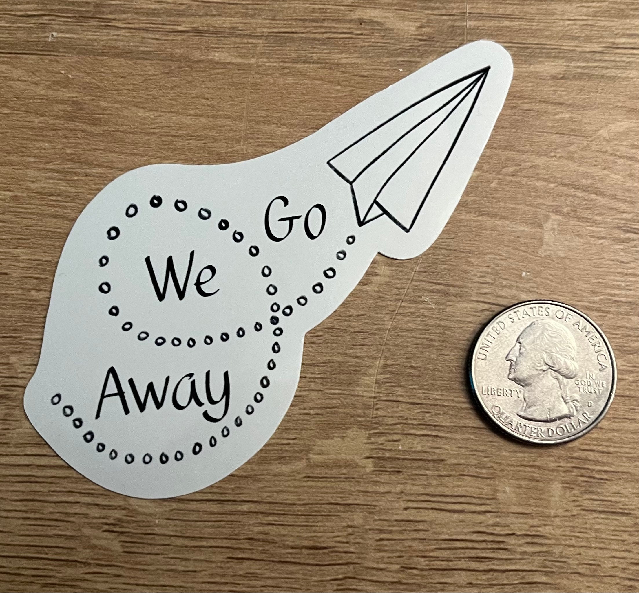 Cute Paper Airplane Sticker || Water Resistant Sticker || Glossy ...
