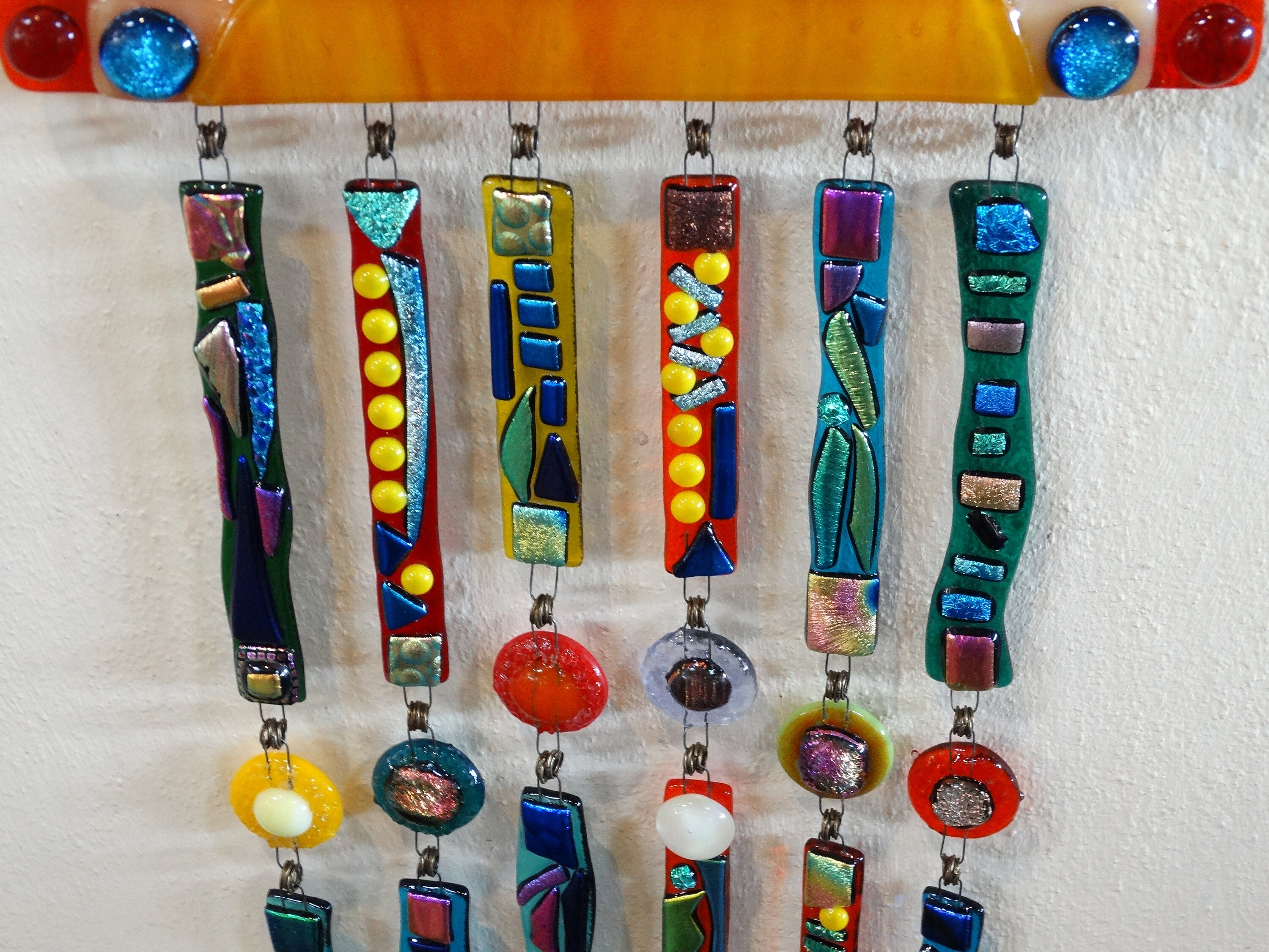 Sample of Custom Wall Hangings, Dichroic Glass Wall Hangings Wall Art ...
