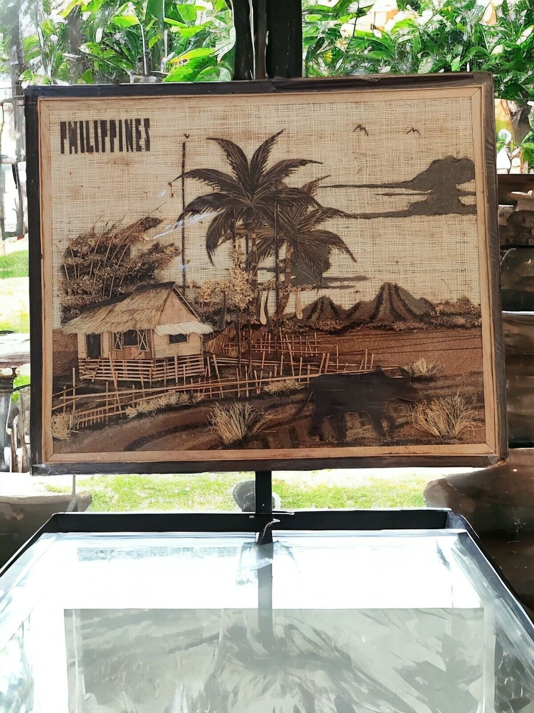 Coconut Spathe Fiber, Filipino Art, Ancient House, bahay-kubo, Handmade ...