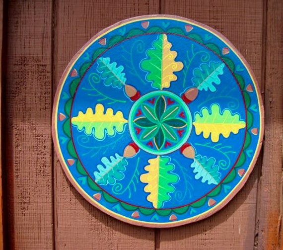 Traditional Hex Design Mighty Oak Pennsylvania Dutch | Etsy