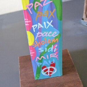 Peace Pole, Table Top Size, Table Top Peace Pole - Etsy