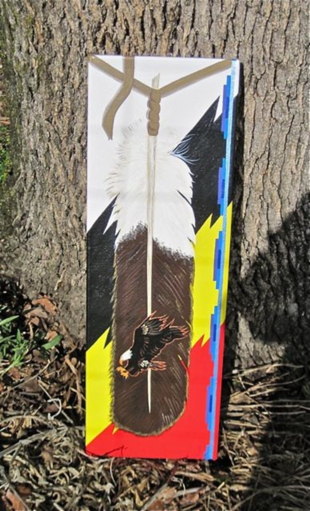 Eagle Feather Painting on Canvashuge DISCOUNT ! - Etsy