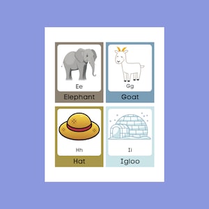 ABC Flashcards | Editable | Fun for Kids | Pre School-flashcards | Easy ...