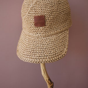 Raffia Baseball Cap for Women * Summer Raffia Cap for Women * Women’s ...