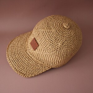 Men Straw Cap * Summer Raffia Baseball Cap * Unisex Straw Baseball Cap ...