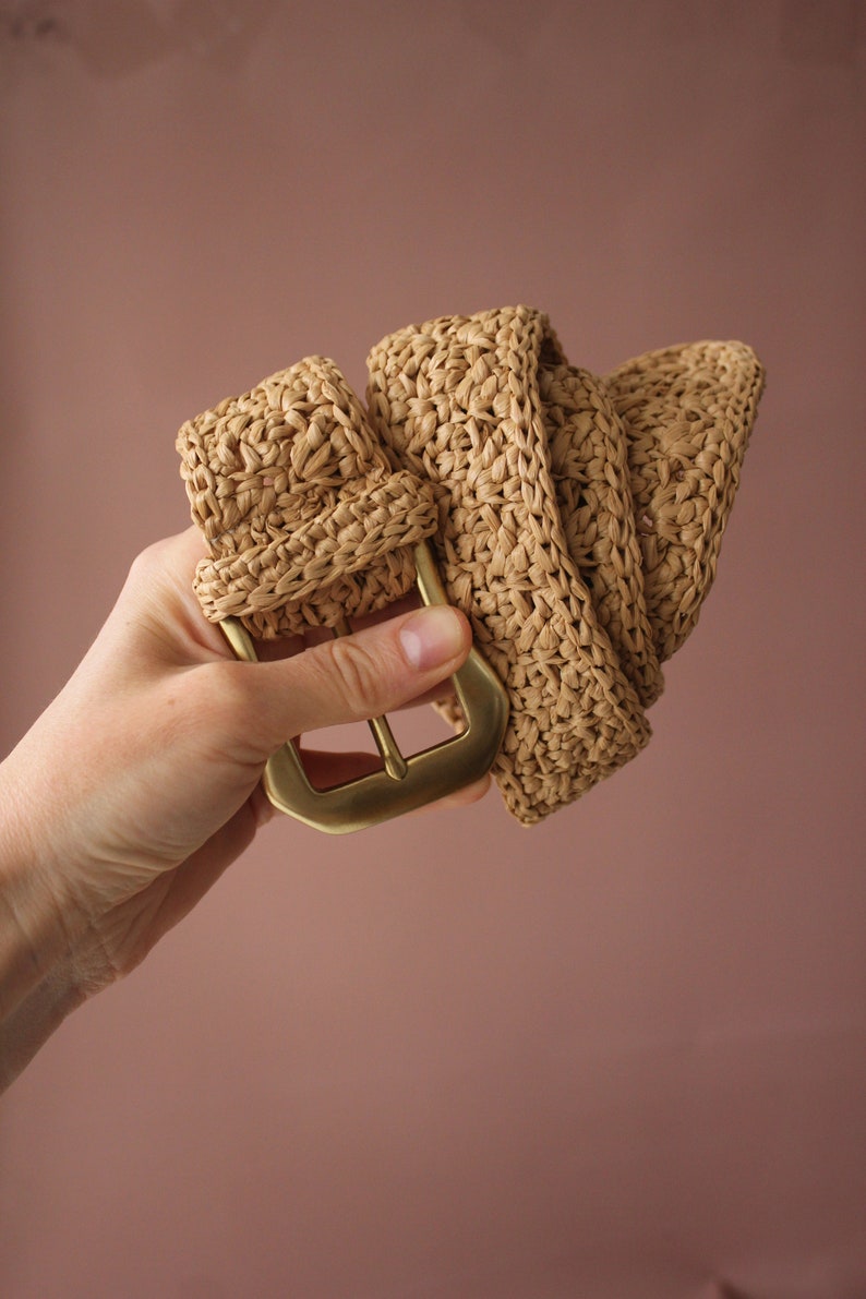 Straw Waist Belt * Raffia Waist Belt * Women’s Raffia Belt * Boho Style ...