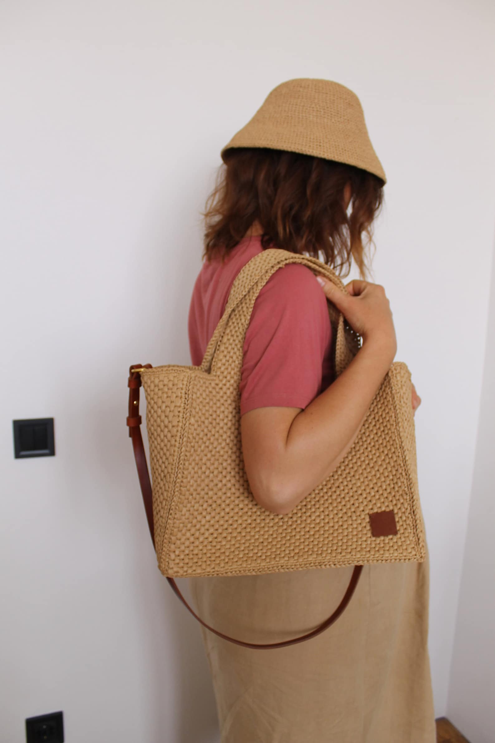 Large Raffia Tote Bag * Straw Tote Bag * Casual Tote Bag * Large ...