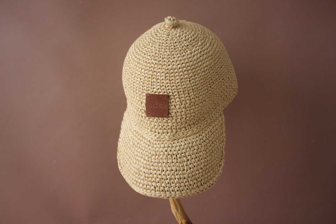 Personalized Raffia Baseball Cap * Summer Raffia Baseball Cap * Women’s ...