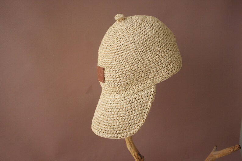 Personalized Raffia Baseball Cap * Summer Raffia Baseball Cap * Women’s ...