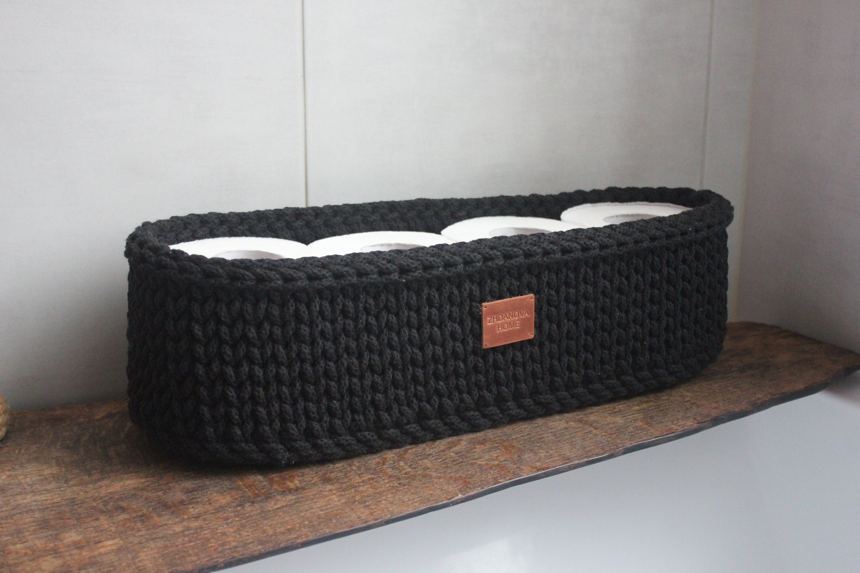 A Freestanding Toilet Paper Holder Toilet Paper Storage Basket ...