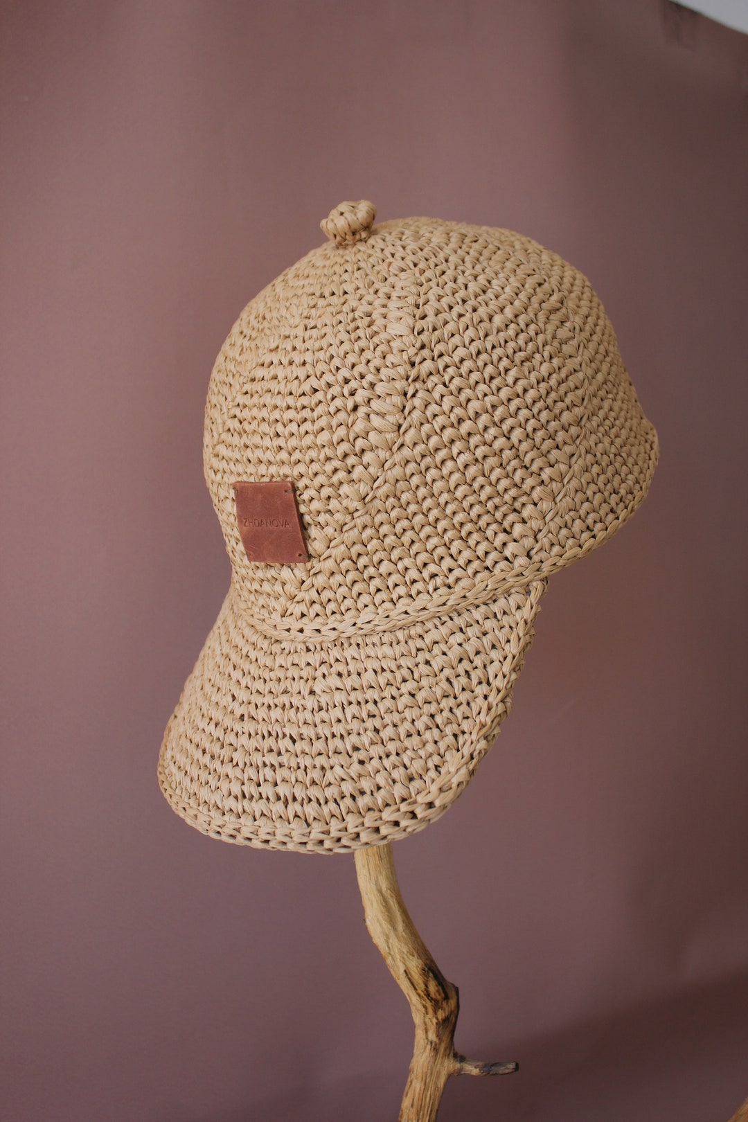 Men Straw Cap * Summer Raffia Baseball Cap * Unisex Straw Baseball Cap ...