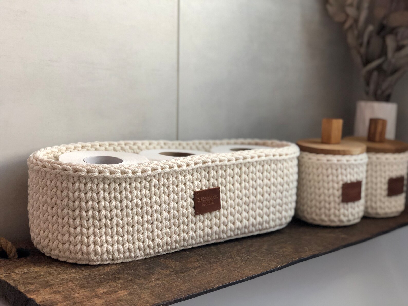 A Freestanding Toilet Paper Holder Toilet Paper Storage Basket ...