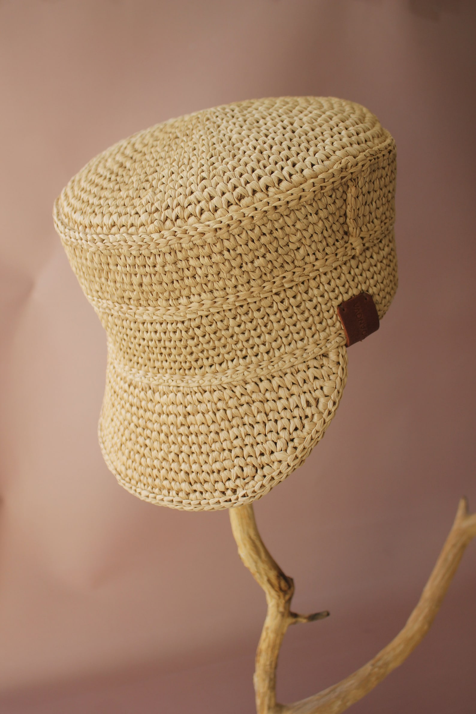 Straw Baker Boy Cap for Women * Summer Beige Breton Cap * Raffia Baker ...