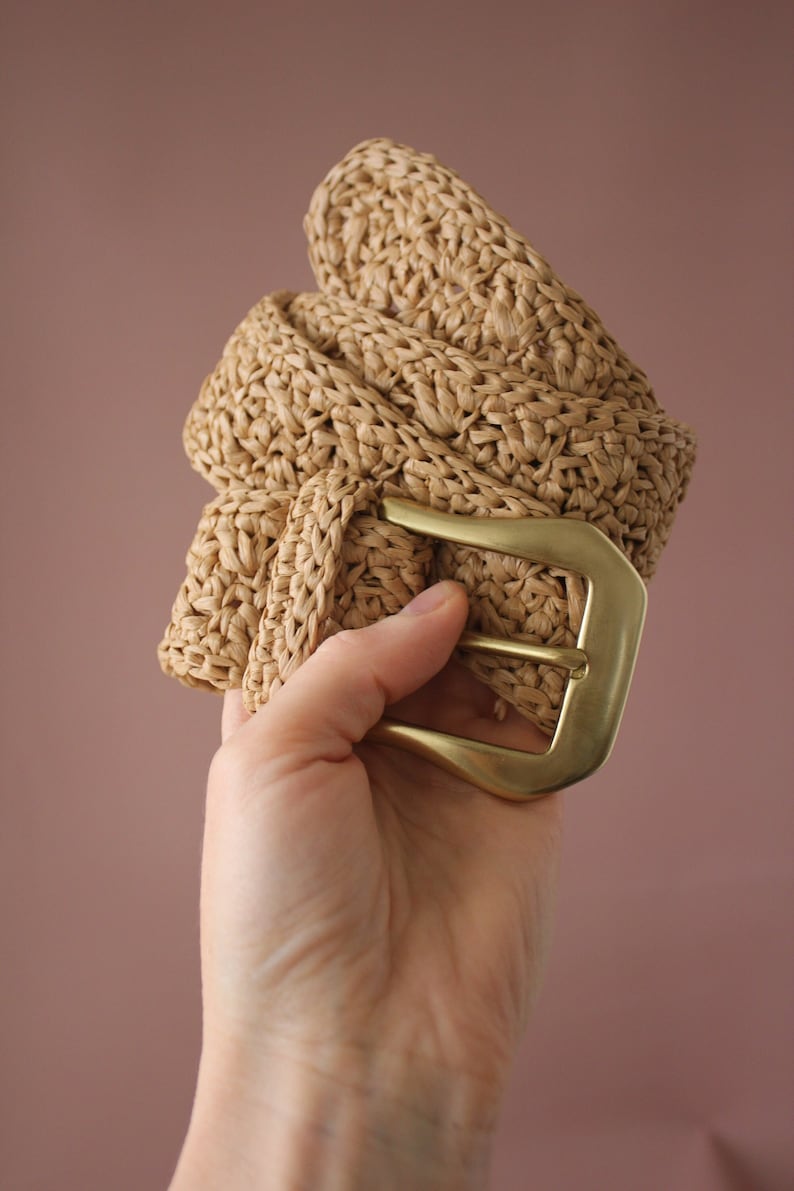 Straw Waist Belt * Raffia Waist Belt * Women’s Raffia Belt * Boho Style ...