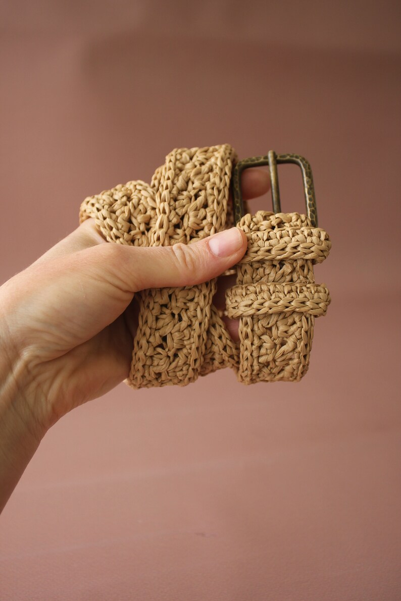 Straw Waist Belt Raffia Waist Belt Womens Raffia Belt Boho Style Belt Raffia Belt for Summer ...