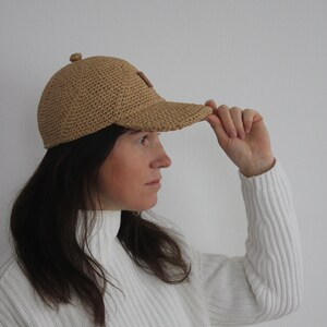 Men Straw Cap * Summer Raffia Baseball Cap * Unisex Straw Baseball Cap ...