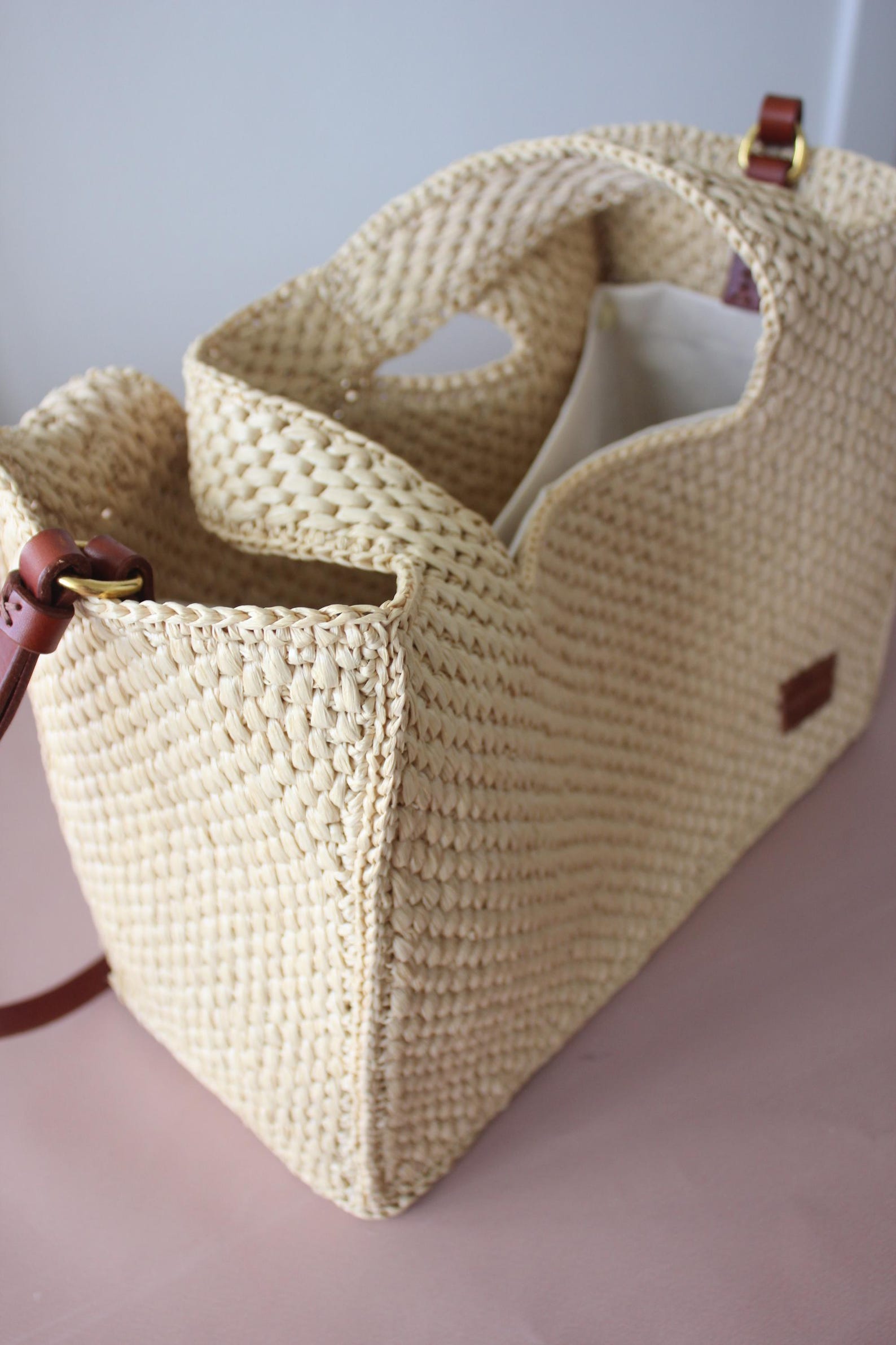 Large Raffia Tote Bag * Straw Tote Bag * Casual Tote Bag * Large ...