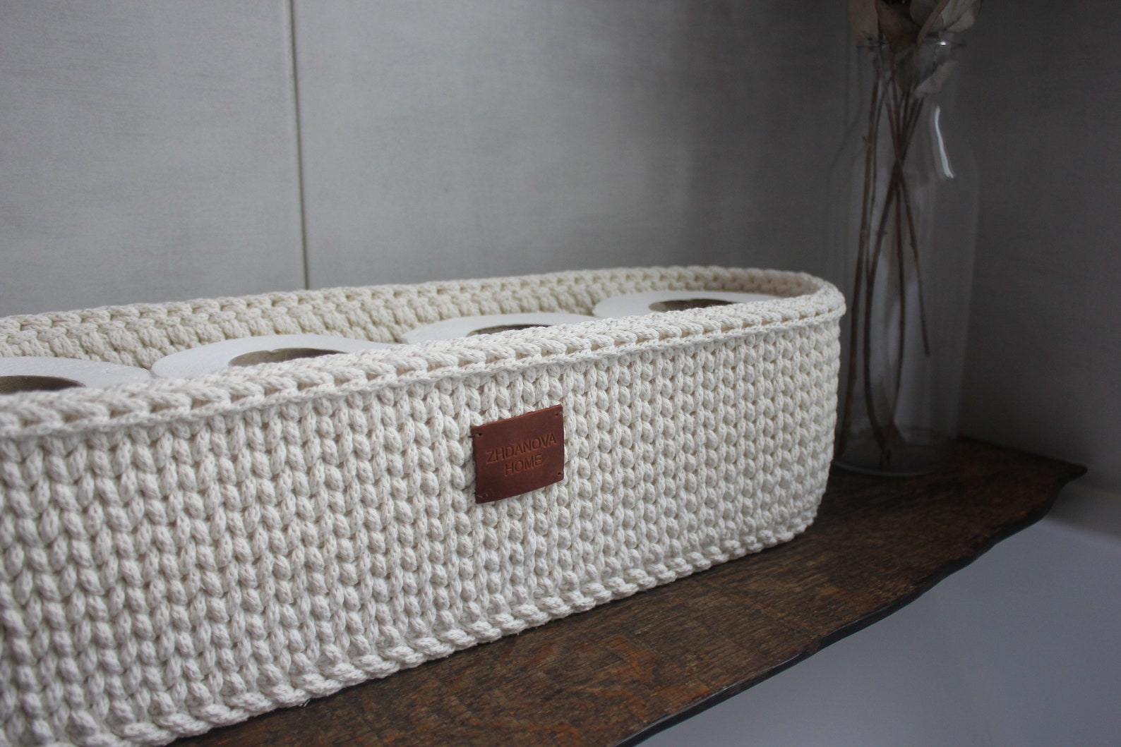 A Freestanding Toilet Paper Holder * Toilet Paper Storage Basket ...