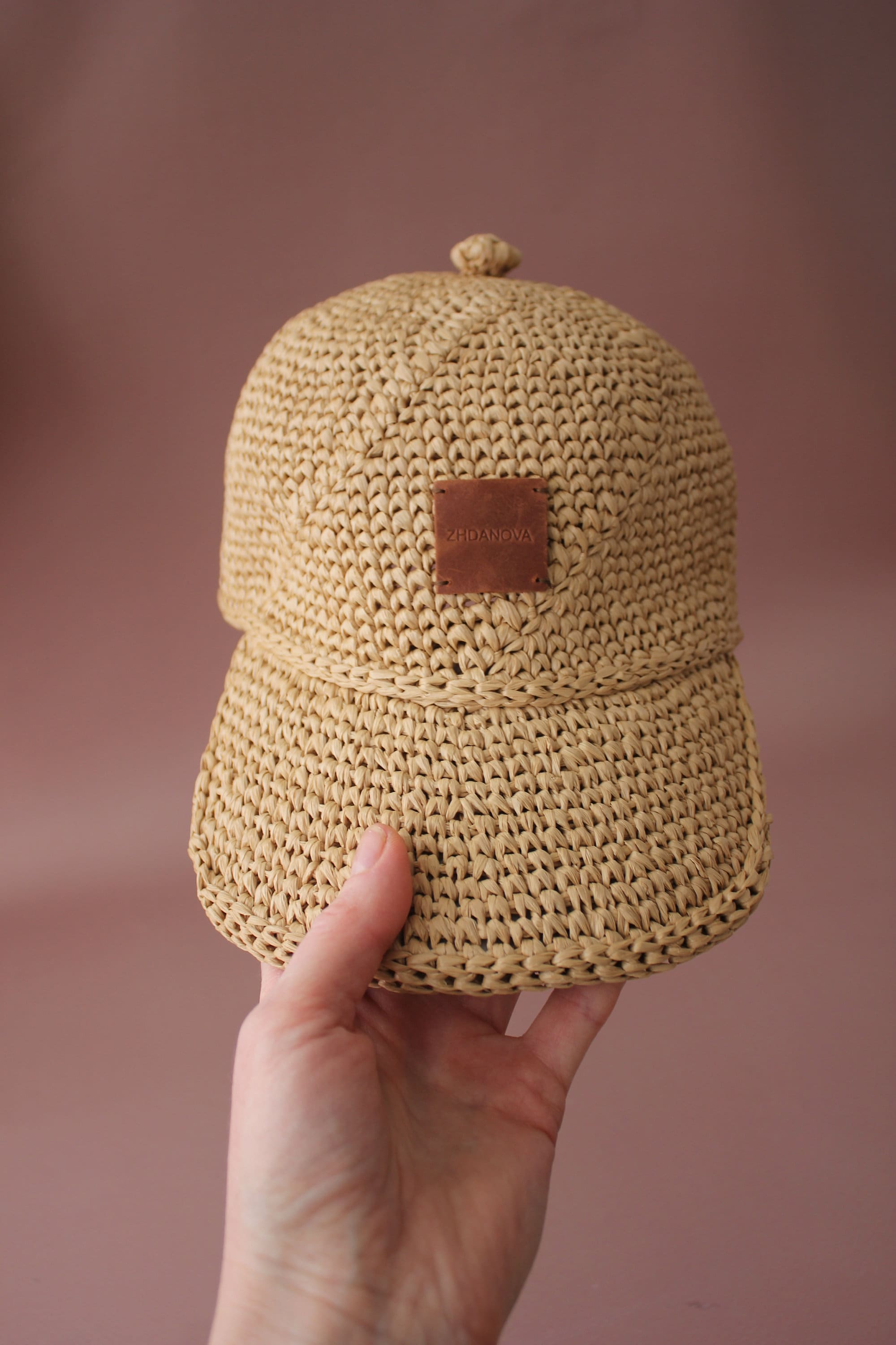 Men Straw Cap Summer Raffia Baseball Cap Unisex Straw Baseball Cap ...