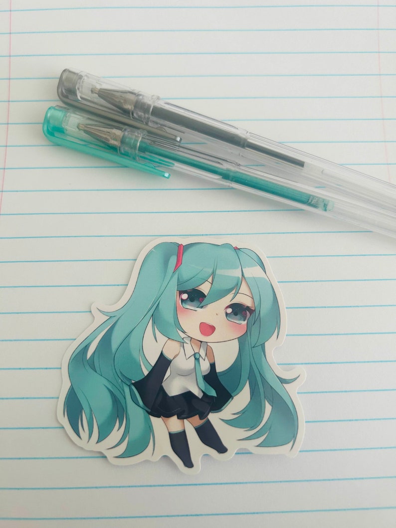 Hatsune Miku Chibi - 3 Inch Kawaii Anime Girl Vinyl Waterproof ...
