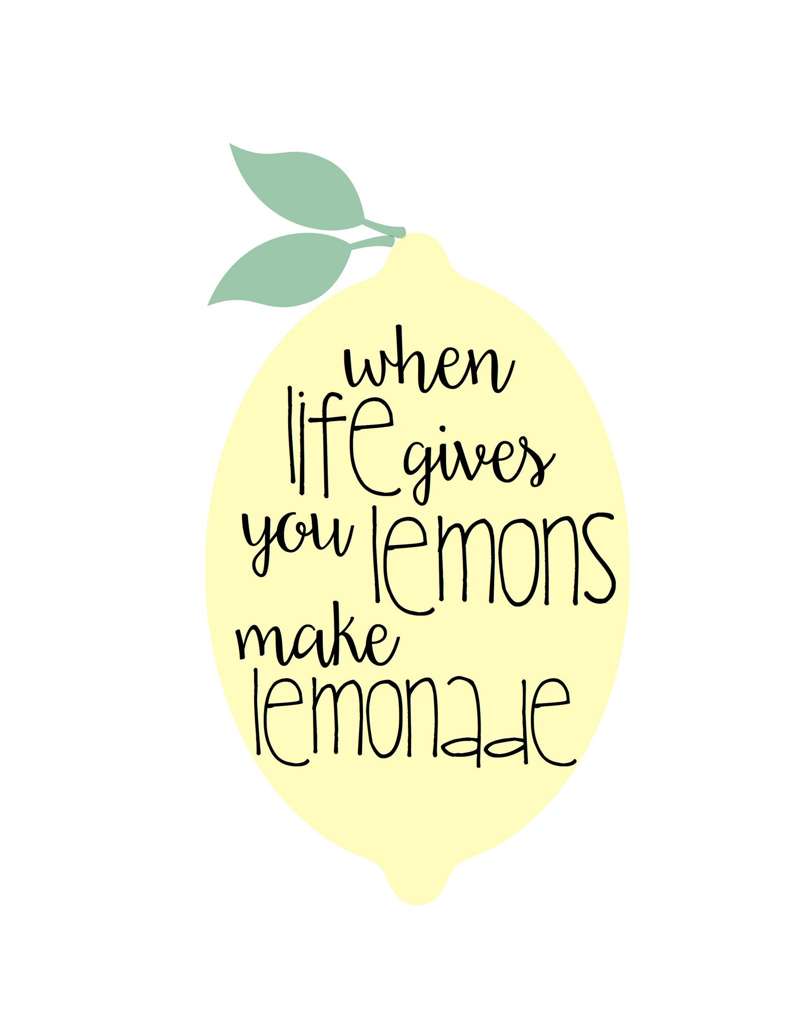 When Life Gives You Lemons PRINTABLE Digital Download - Etsy