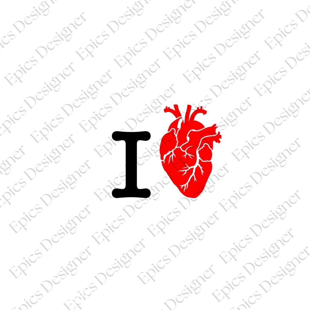 Anatomical Heart Svg Bundle, Real Human Heart Designs, Heart SVG ...