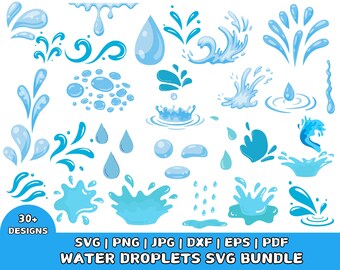 Water Drops Svg, Splash Svg, Water Svg, Rain Drops Svg, Raining Svg ...