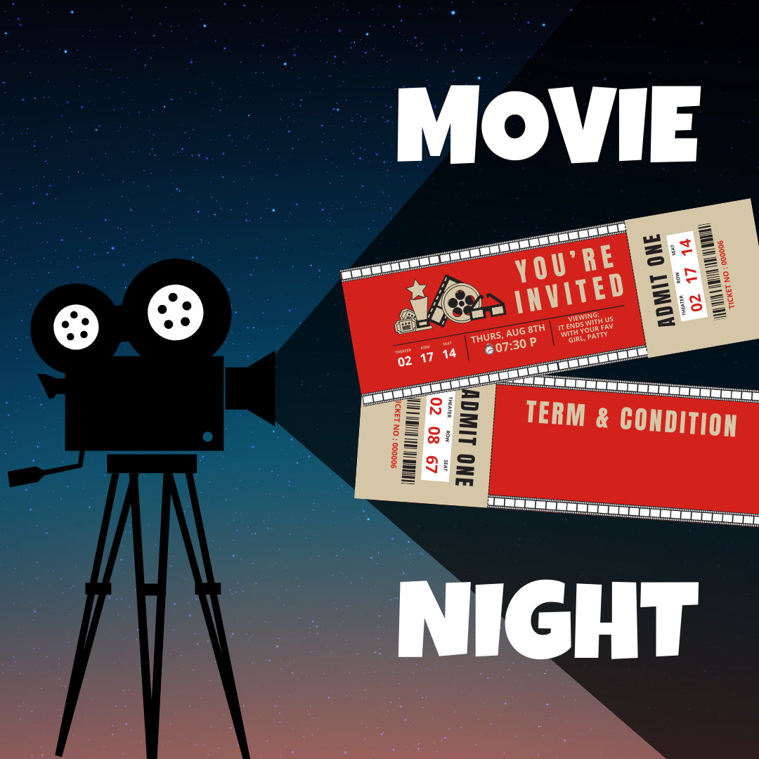 Editable Movie Night Ticket Template Customizable Date Night Movie ...