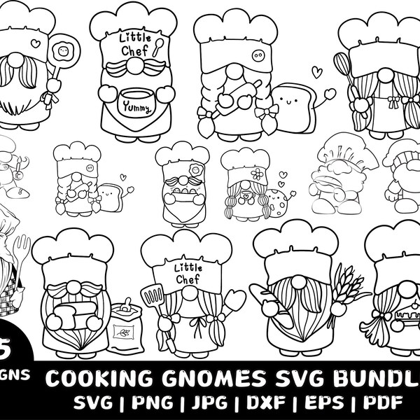 Chef Gnomes - Etsy