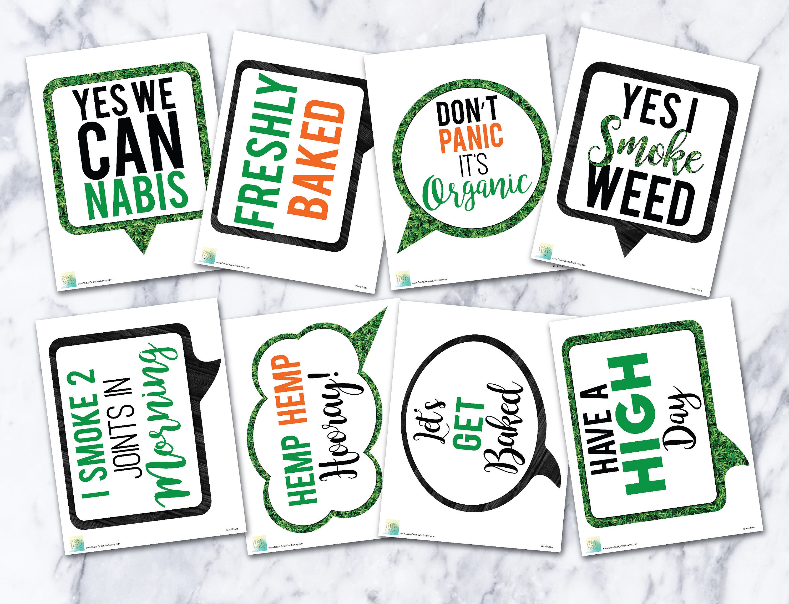 30 Adult Smoking Cannabis Marijuana Weed Photo Booth PRINTED & - Etsy