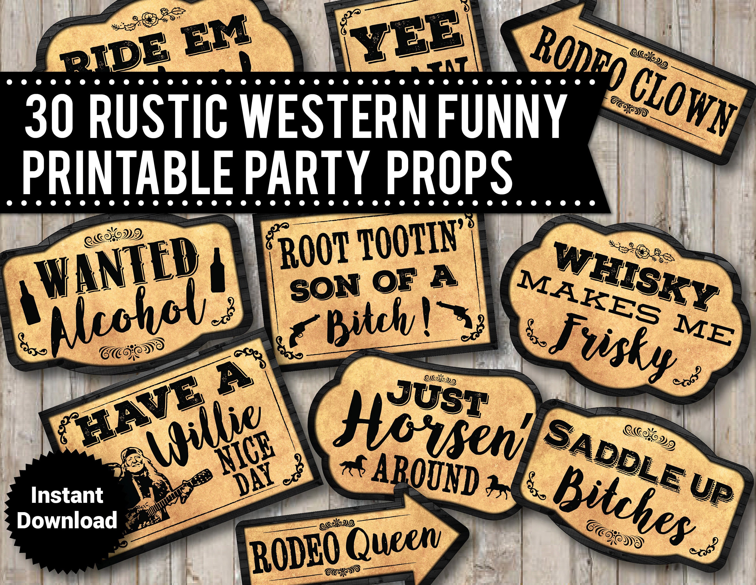 Rustic photo props store