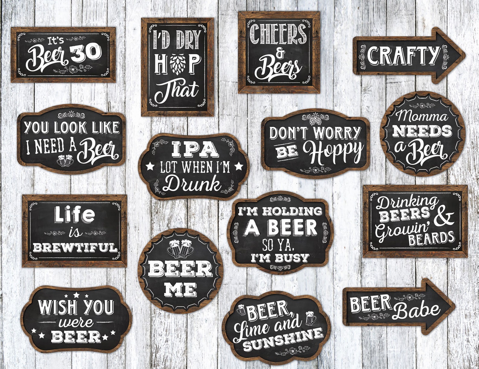 Cheers and Beers Photo Booth Props Adult Drinking Props | Etsy