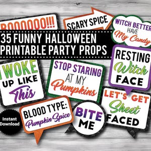 Funny Halloween Photobooth Props - Etsy