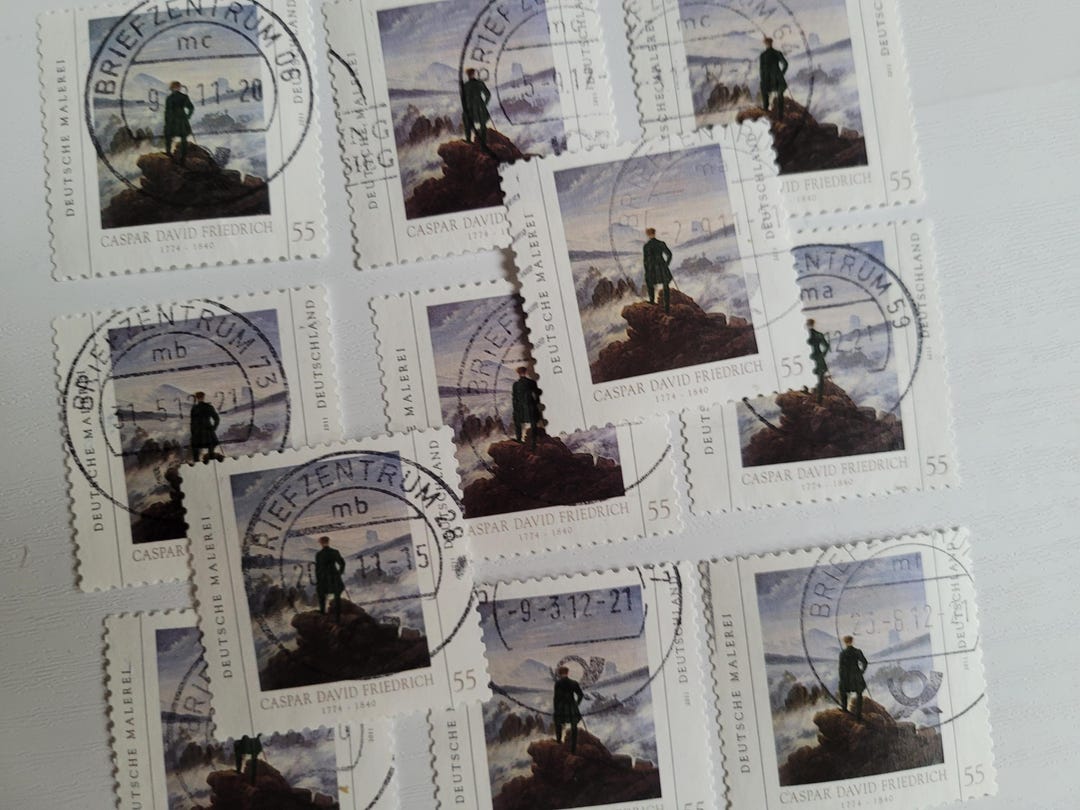 10 Caspar David Friedrich Romanticism Stamps, Germany, Stamped ...