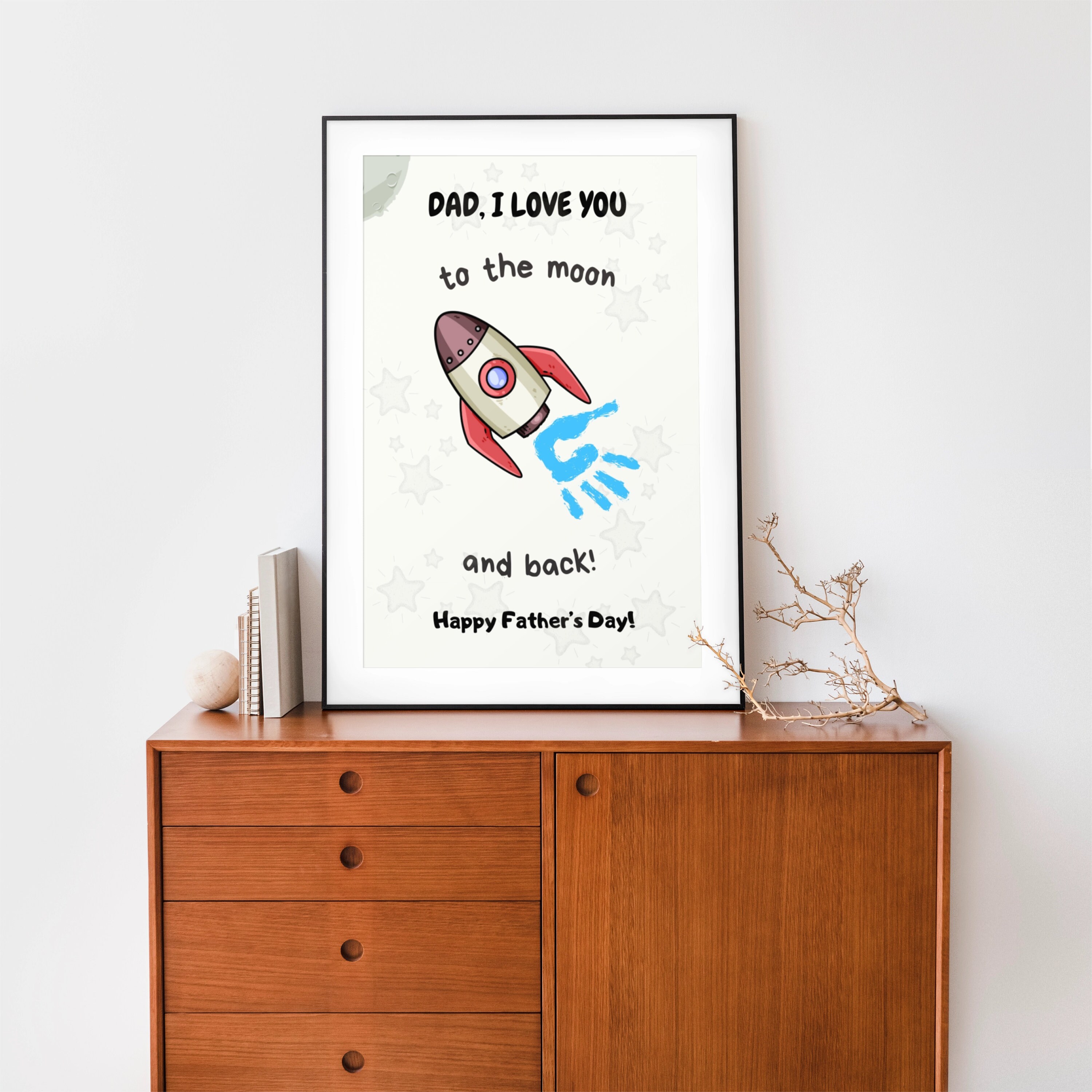 Father's Day Handprint Art Project, Kid's Gift for Dad, Toddler and ...