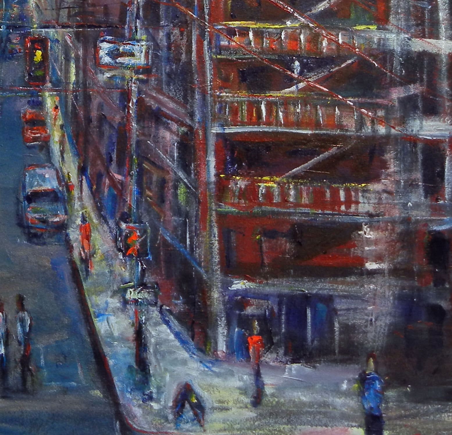 Abstract Original Painting CITYSCAPE URBAN Spaces Art 48x48 - Etsy