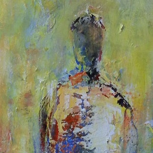 ABSTRACT Original Painting Trinity Expressionism Realism Decor HUGE Art ...