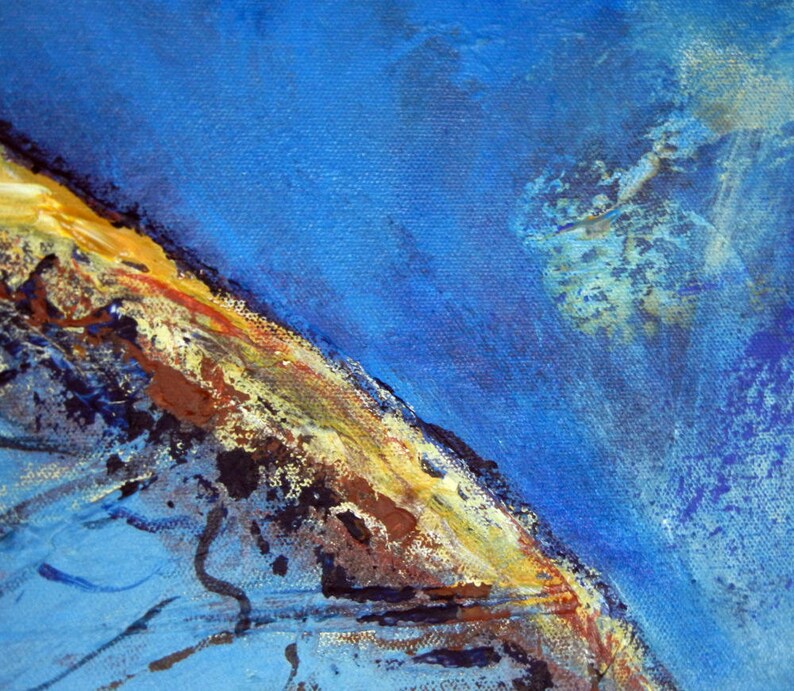 Abstract Tree HUGE Painting ORIGINAL Art - Blue Tree of Life - Modern ...