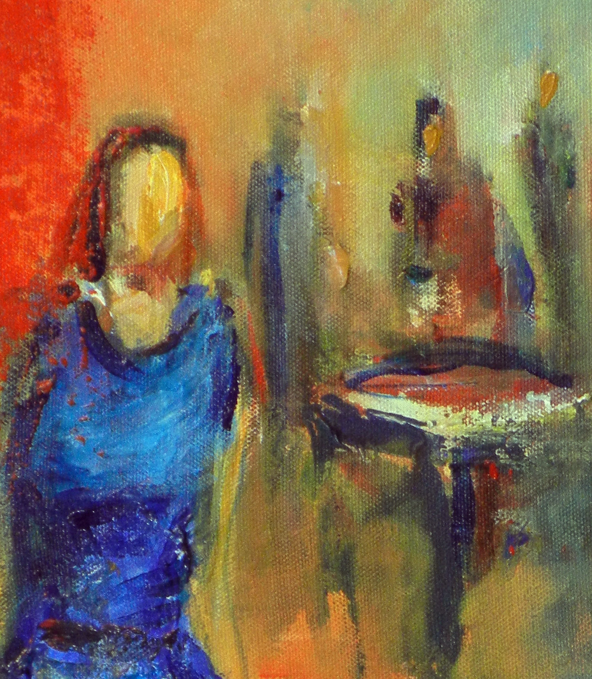 Modern Abstract Painting Figure ORIGINAL Decorative Fine Art - Etsy