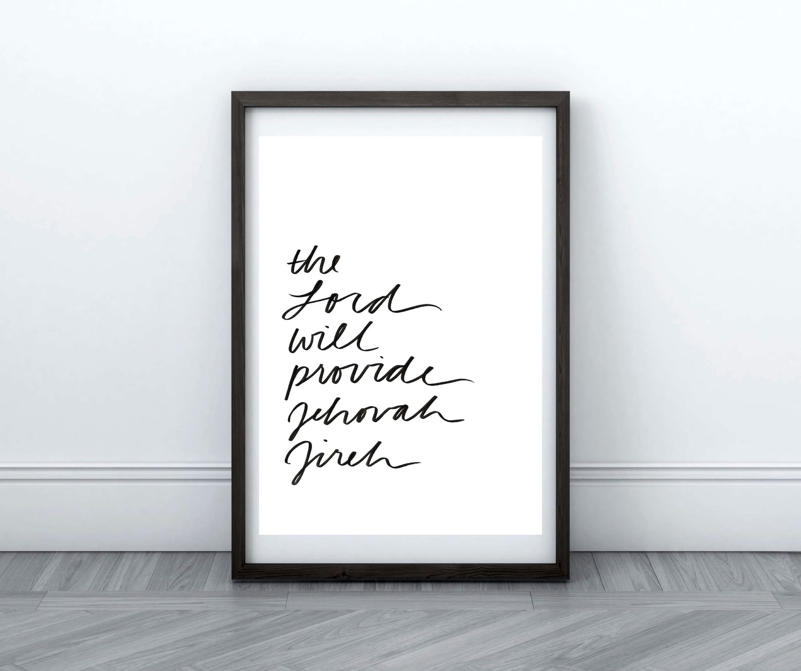 Inspirational Poster | Jehovah Jireh Hand-lettered Wall Art | Digital ...