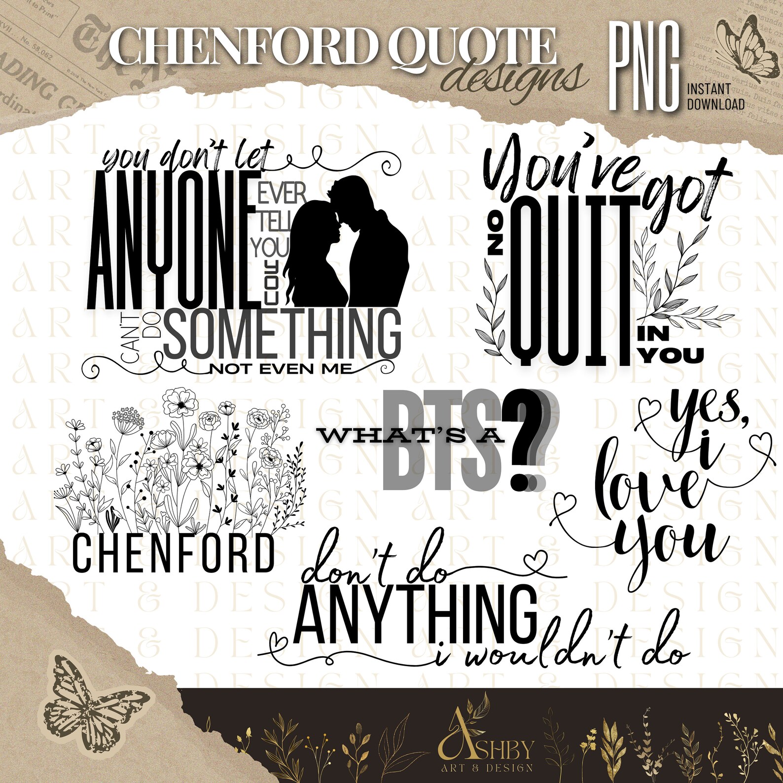 Chenford Quote Png Bundle Tim Bradford And Lucy Chen Instant Download