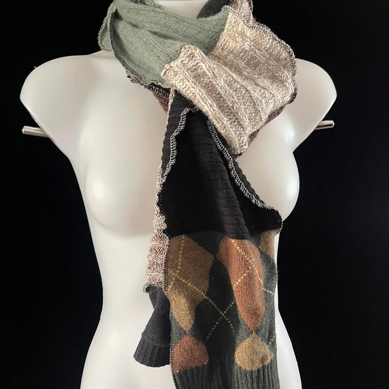 Upcycled Scarf - Etsy