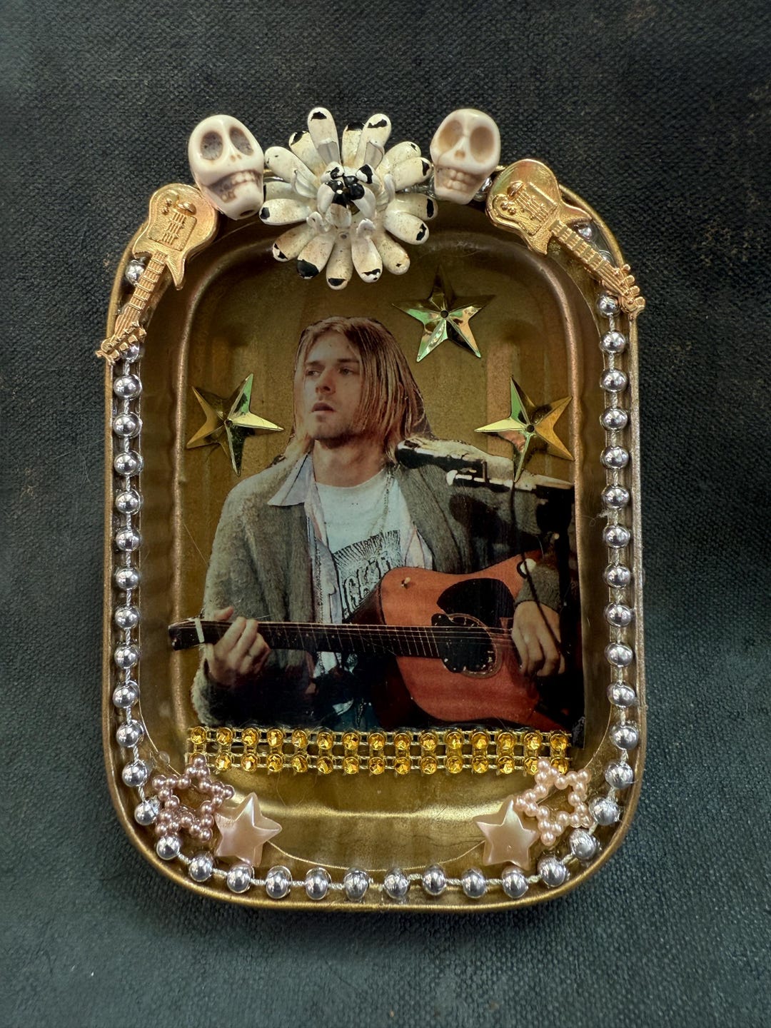 1990’s Grunge/rock Icon, Altar, Shrine, Tribute Tin, Nicho. Multi Media ...