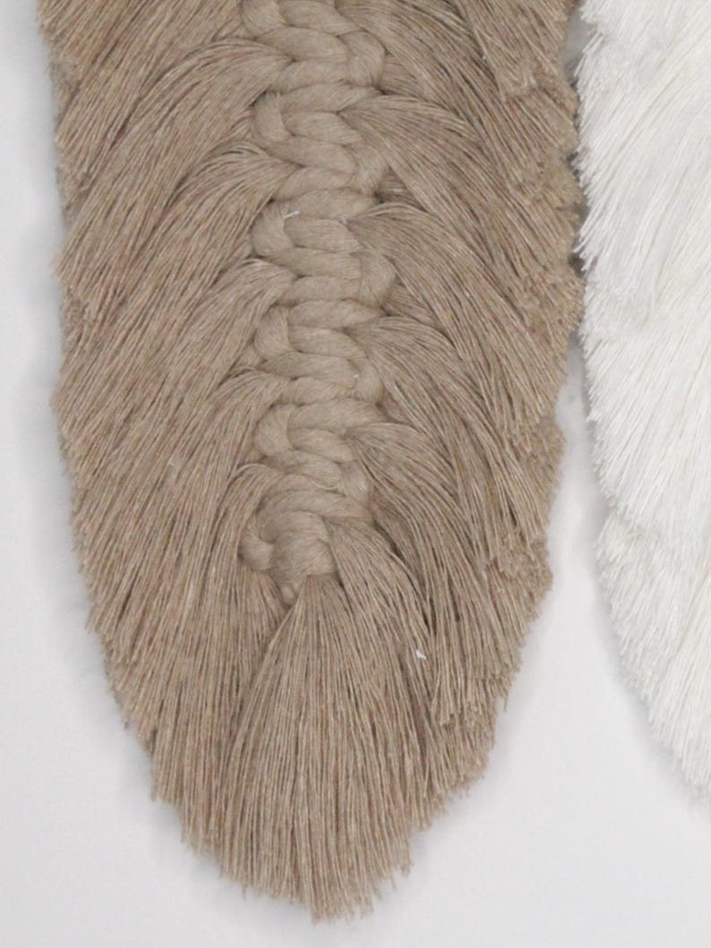Macrame Feathers, Macrame Feather Art, Boho Feathers, Birthday Gift, Friends Gift, Fibre Art ...